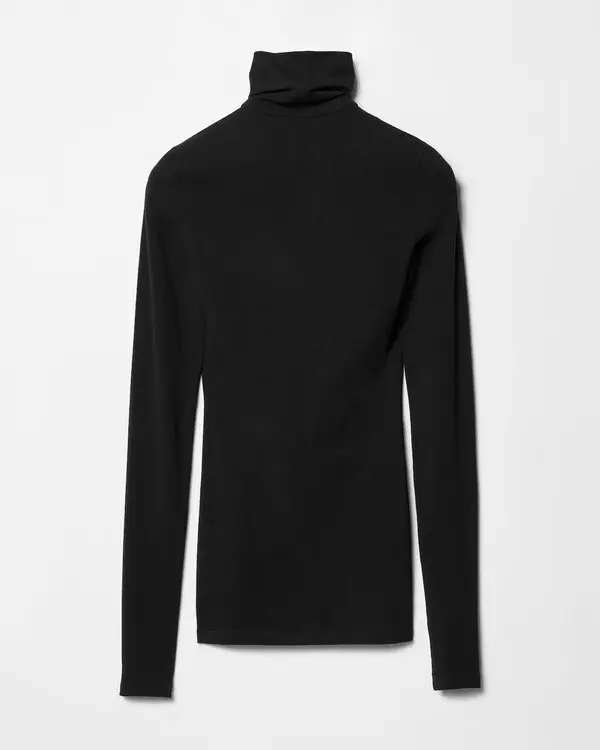 Celine Cotton Jersey Turtleneck