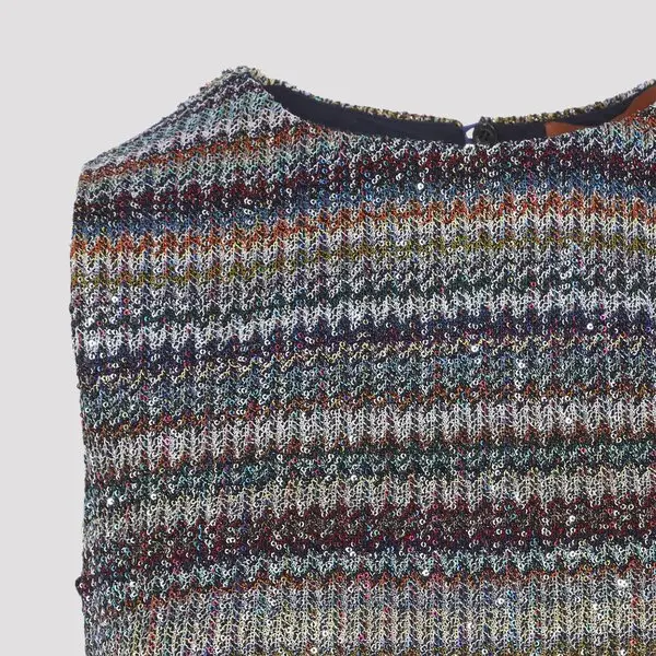 Missoni Sleeveless Dress - Multi Blue Red