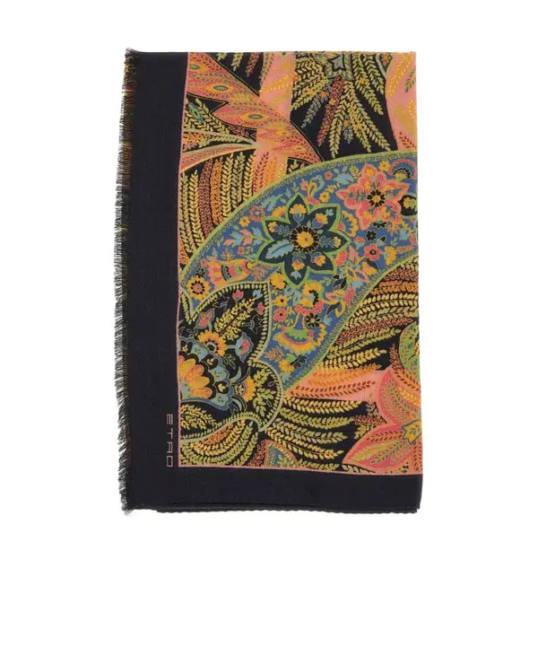 Etro Paisley Printed Rectangular Scarf