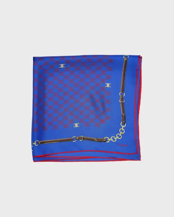 Celine Patterned Silk Scarf