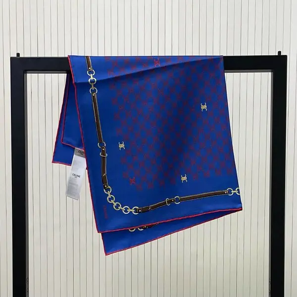 Celine Patterned Silk Scarf