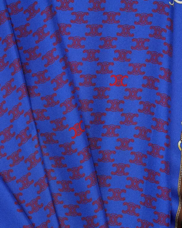 Celine Patterned Silk Scarf