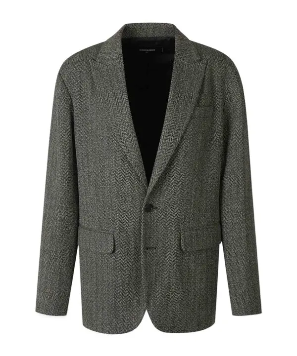 Dsquared2 Herringbone-pattern Blazer - Black