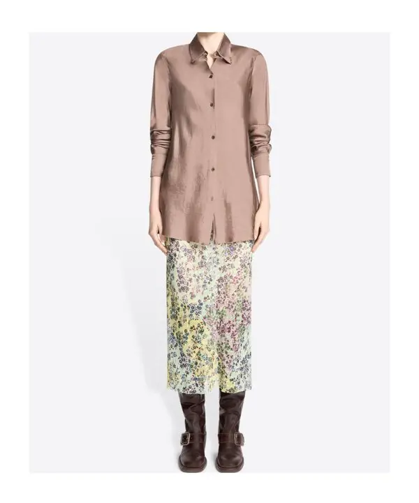 Dries Van Noten Calima Long-sleeved Shirt - Stone