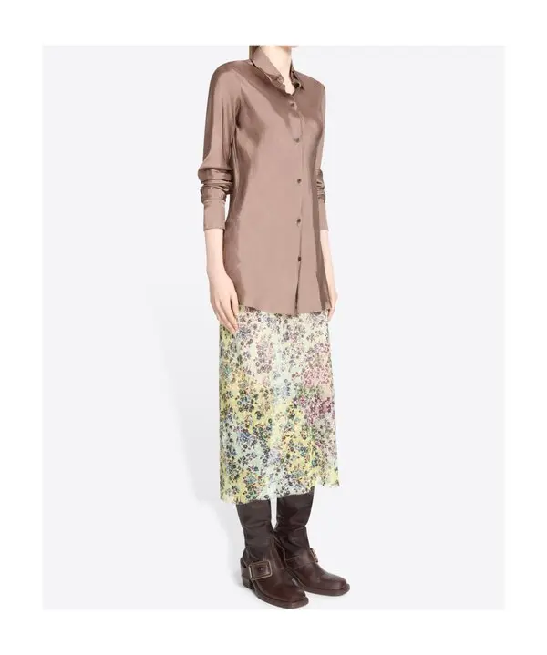 Dries Van Noten Calima Long-sleeved Shirt - Stone
