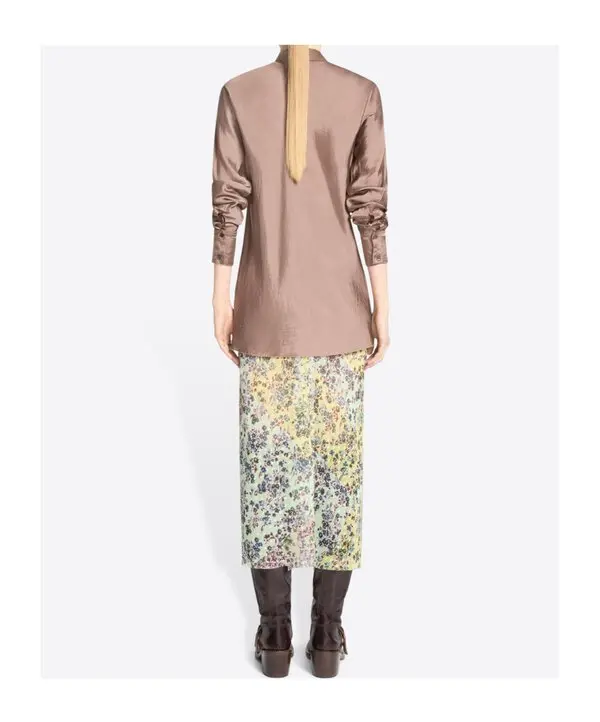 Dries Van Noten Calima Long-sleeved Shirt - Stone