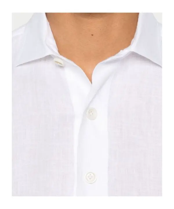 LARDINI Linen Polo Shirt