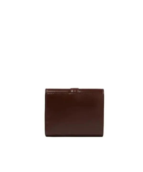 Stella McCartney Padlock Flap Wallet - Mahogany