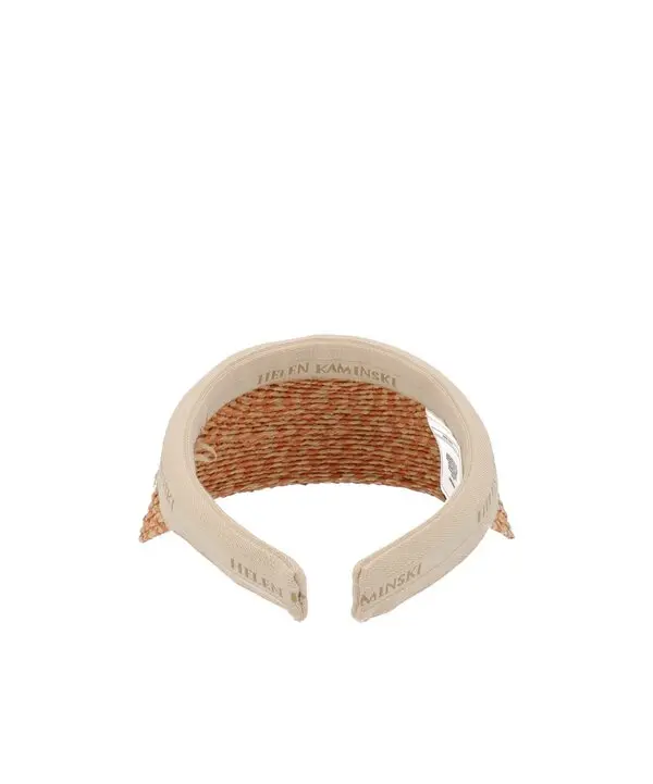 Helen Kaminski Woven Raffia Visor Hat - No