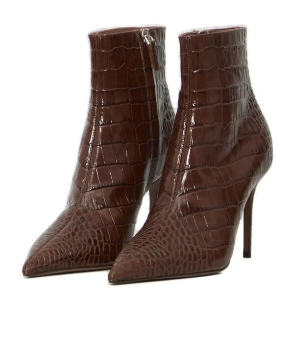Paris Texas Vera Embossed Ankle Boots