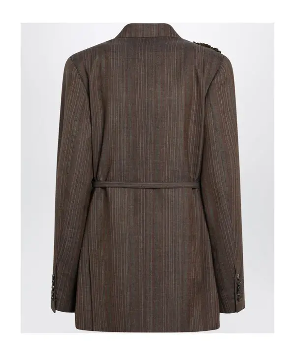 Dries Van Noten Embellished Belted Blazer
