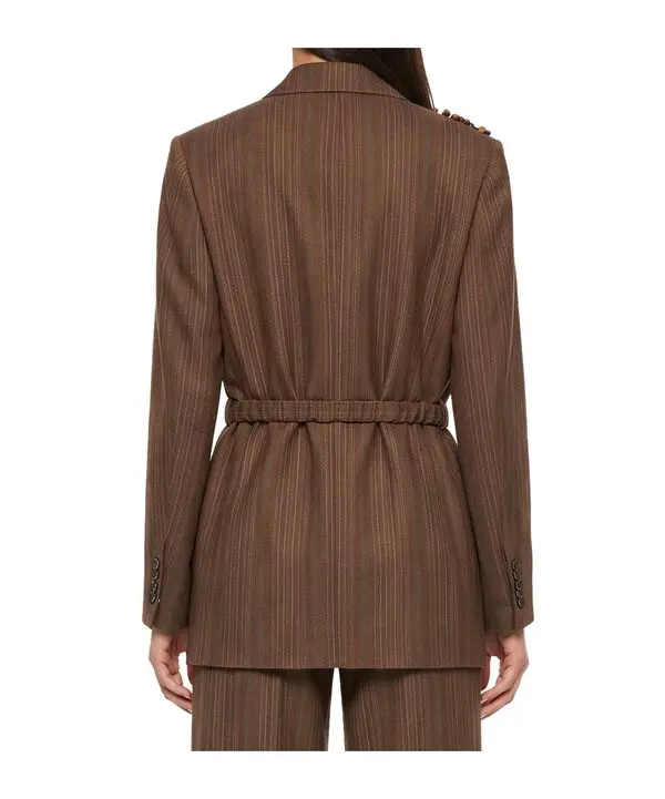 Dries Van Noten Embellished Belted Blazer