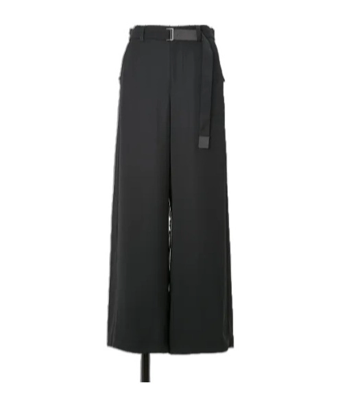 Sacai Belted Wide-leg Trousers