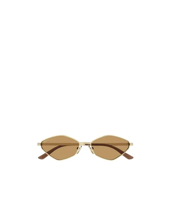 Gucci Geometric Sunglasses - Gold/orange