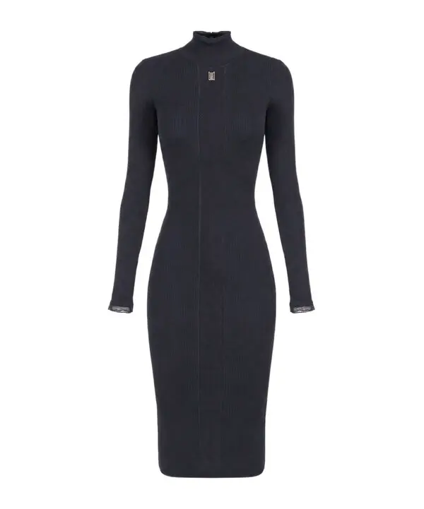 Elisabetta Franchi Long-sleeved Dress - Blue