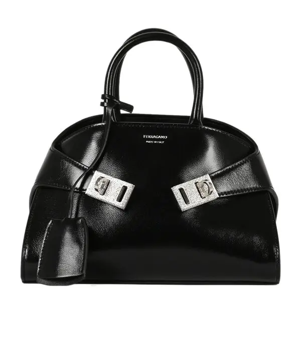 FERRAGAMO Hug Shoulder Bag - Black