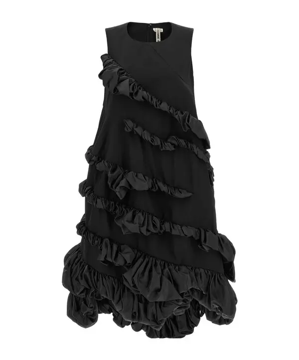 Comme Des Garçons Sculptural Ruffled Mini Dress