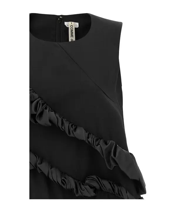 Comme Des Garçons Sculptural Ruffled Mini Dress