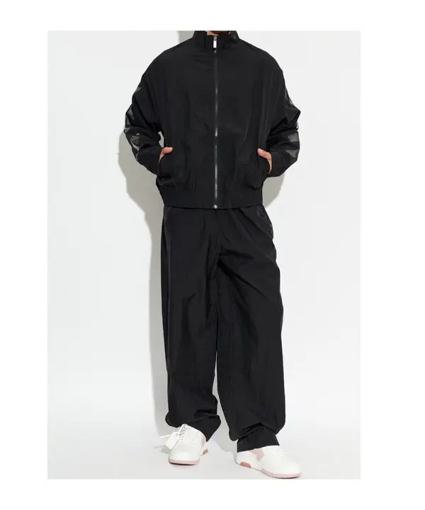 Off-White Drawstring Casual Pants