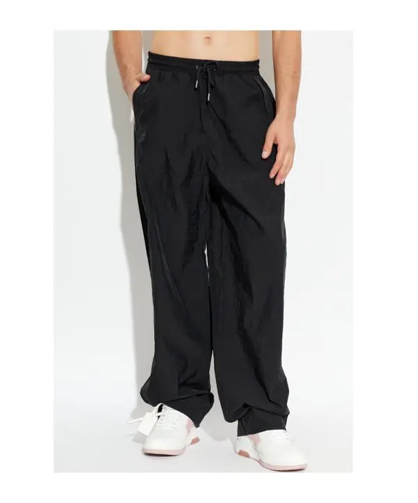 Off-White Drawstring Casual Pants