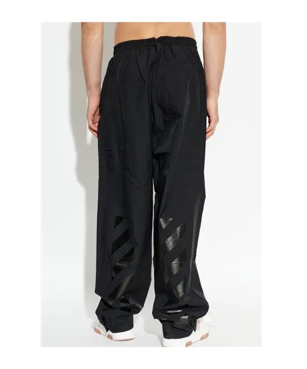 Off-White Drawstring Casual Pants