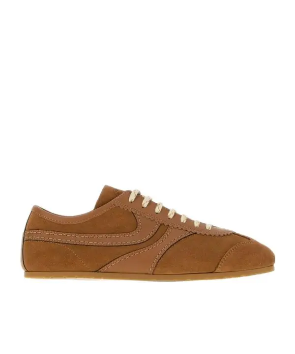 Dries Van Noten Flat-soled Sneakers - Brown