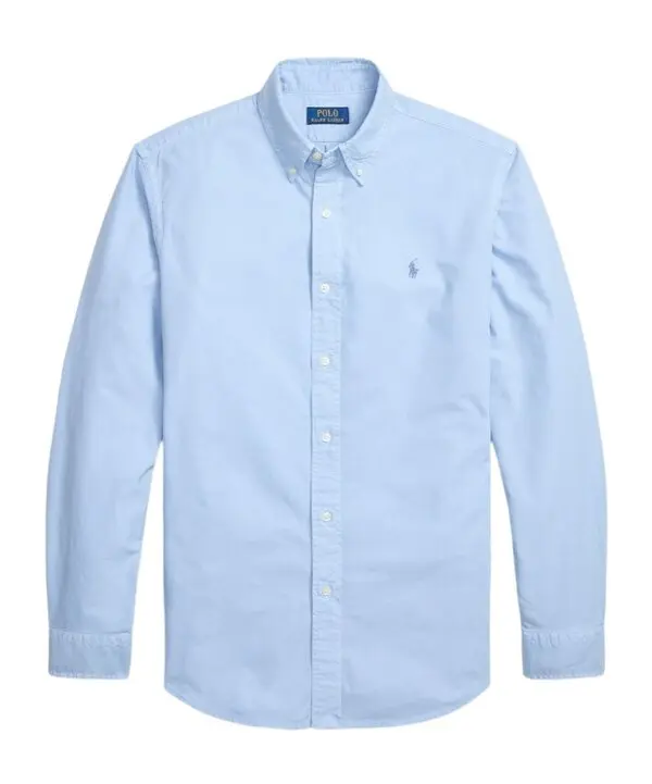 Polo Ralph Lauren Long-sleeve Cotton Shirt - Light Blue