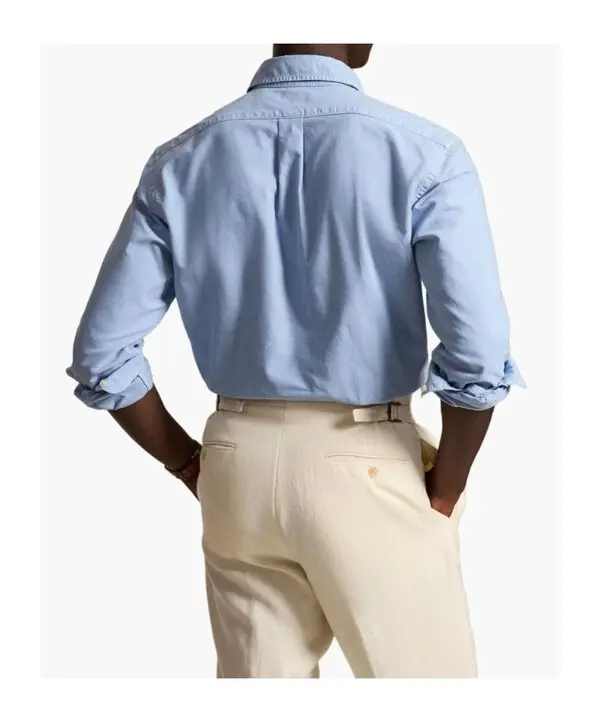 Polo Ralph Lauren Long-sleeve Cotton Shirt - Light Blue