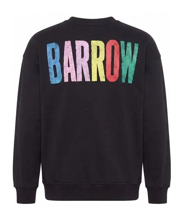 BARROW Printed Crew-neck Sweatshirt