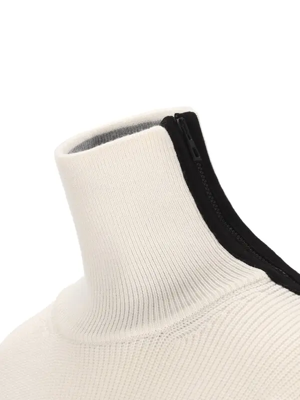Loewe Contrast-trim Wool Sweater - White