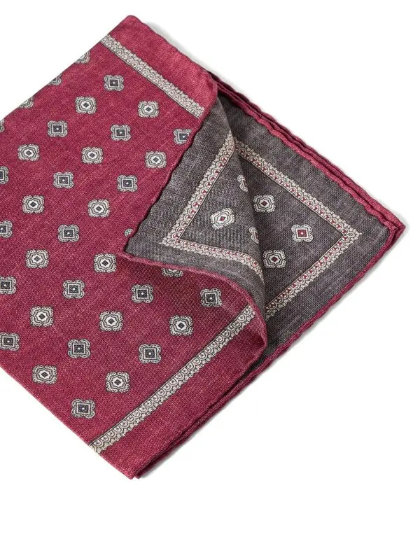 Brunello Cucinelli Printed Silk Foulard - Multicolor