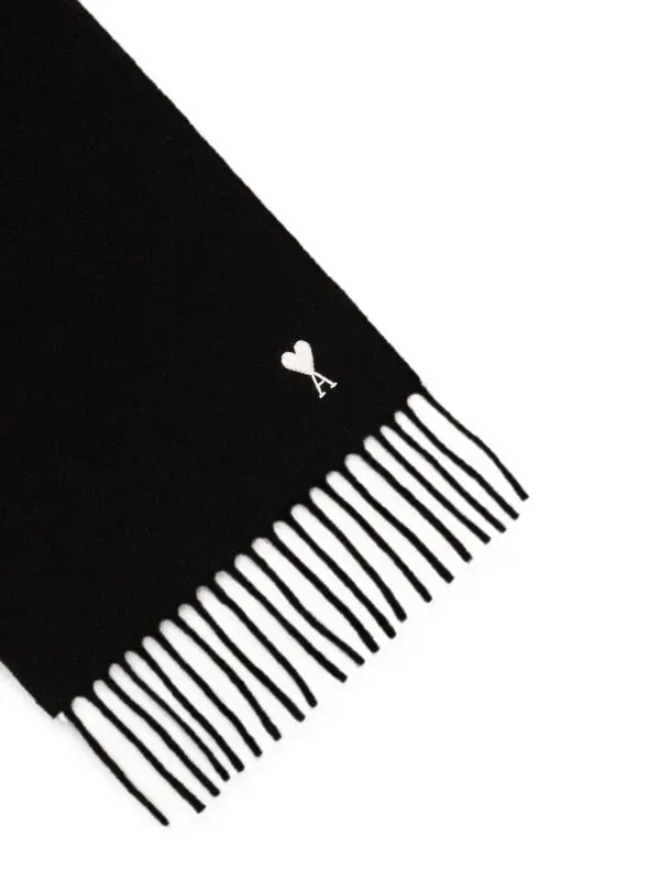 AMI Paris De Coeur Wool Scarf - Multicolor