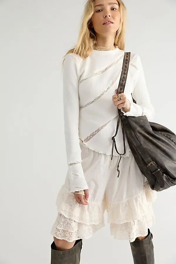Free People Piece Piece Cuff Top - Ivory