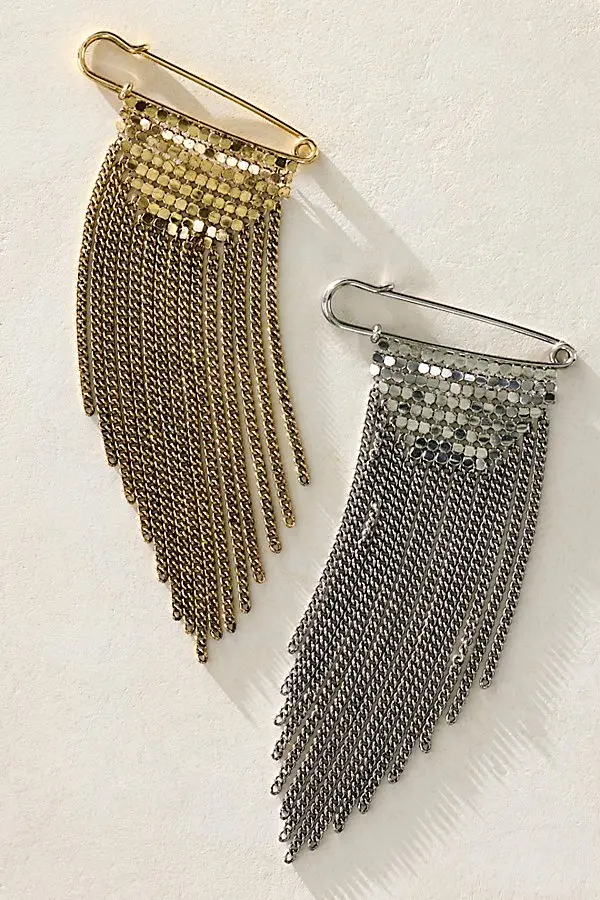 Free People Reed Brooch - Silver