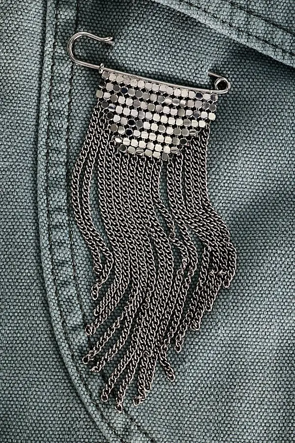 Free People Reed Brooch - Silver