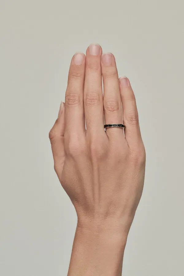 BY PARIAH Prism Stacking Ring Navy Sapphire