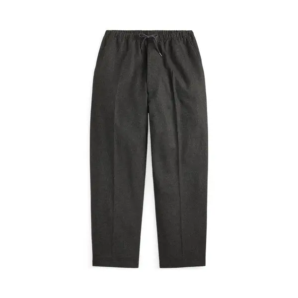 Ralph Lauren Relaxed Fit Wool Easy Pant - Charcoal