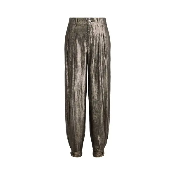 Ralph Lauren Paisley Metallic Crinkle Jogger Pant