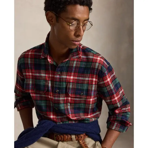 Ralph Lauren Classic Fit Plaid Flannel Workshirt