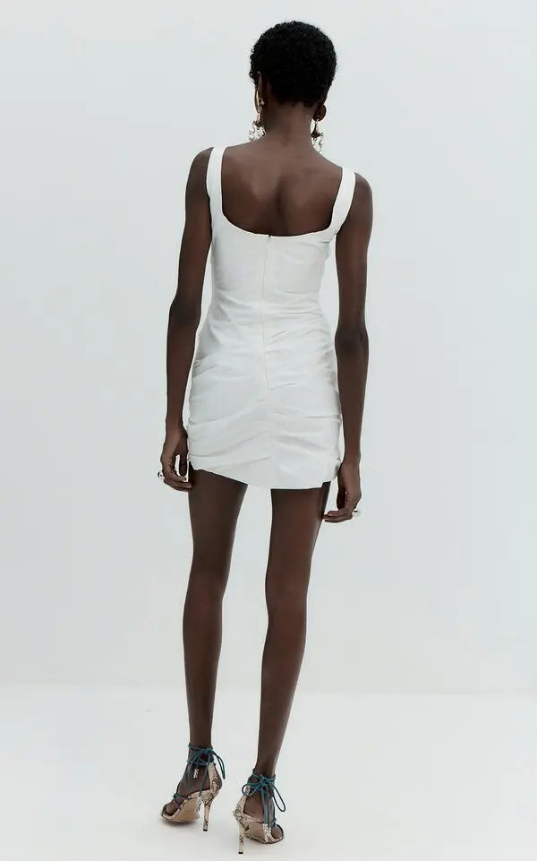 DE LA VALI Rosavelle Cotton-blend Mini Dress