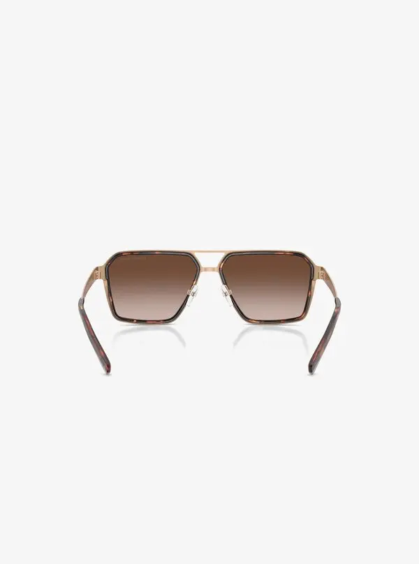 Michael Kors Oxford Sunglasses In By - Gold