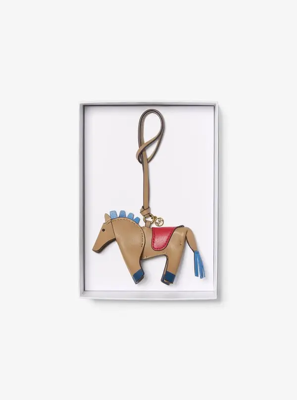 Michael Kors Leather Horse Bag Charm In By
