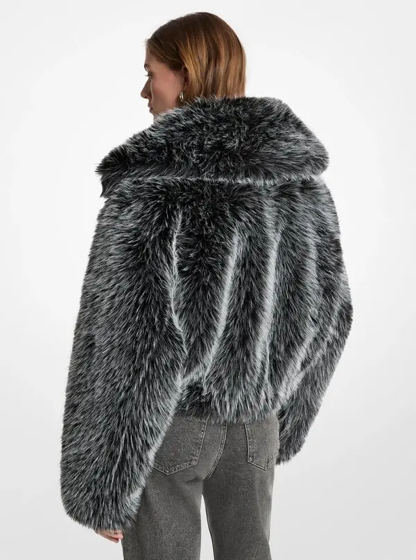 Michael Kors Faux Fur Blouson Jacket In Size By