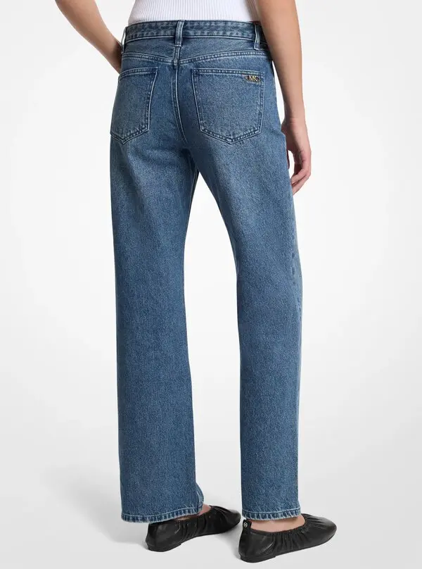 Michael Kors Alice Mid-rise Denim Jeans - Blue