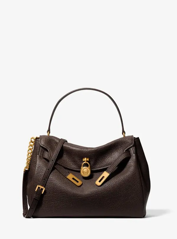Michael Kors Hamilton Moderne Large Textured Leather Slouchy Satchel In By