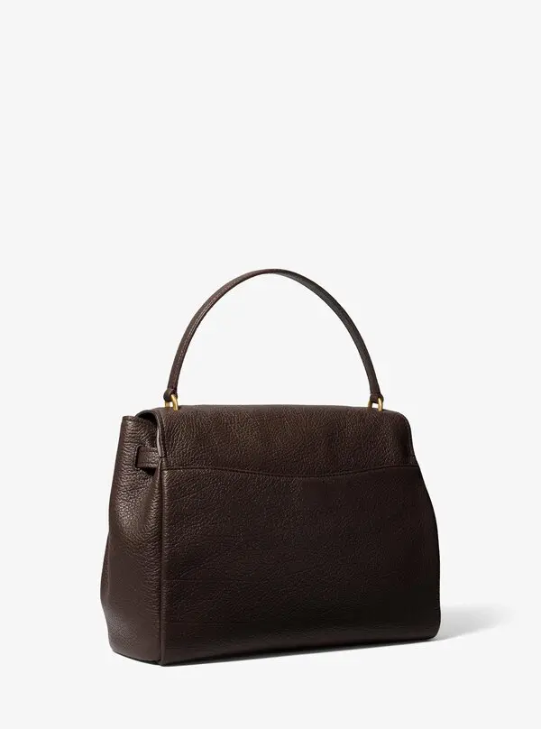 Michael Kors Hamilton Moderne Large Textured Leather Slouchy Satchel In By