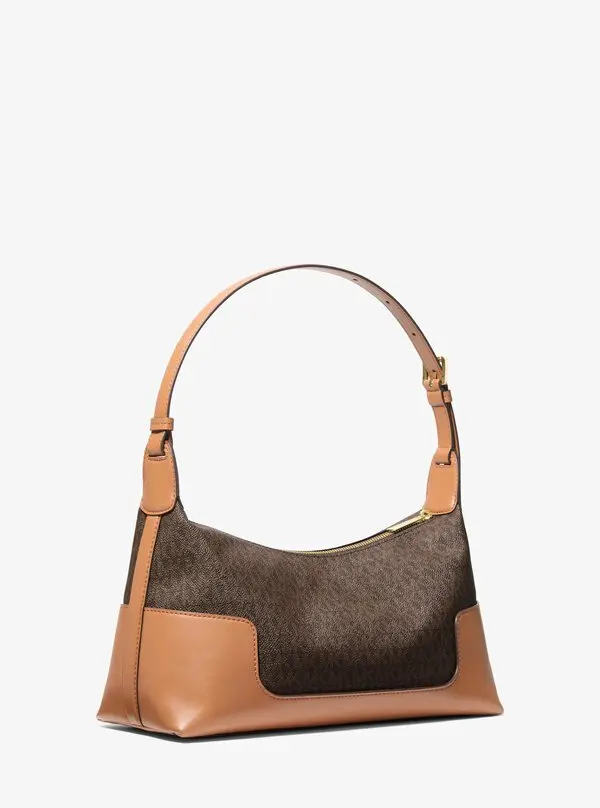 Michael Kors Teddi Medium Signature Logo Slouchy Shoulder Bag In By