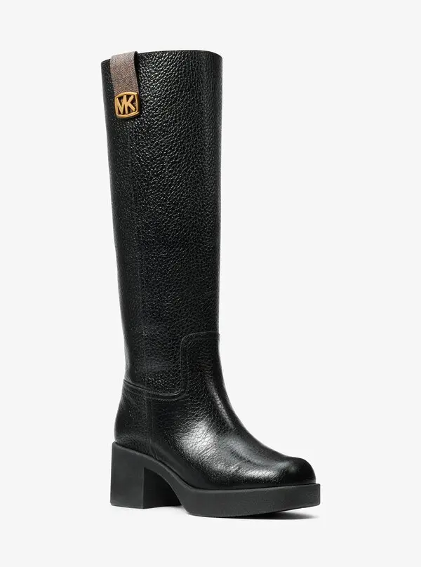 Michael Kors Bryant Leather Platform Boot In Size By