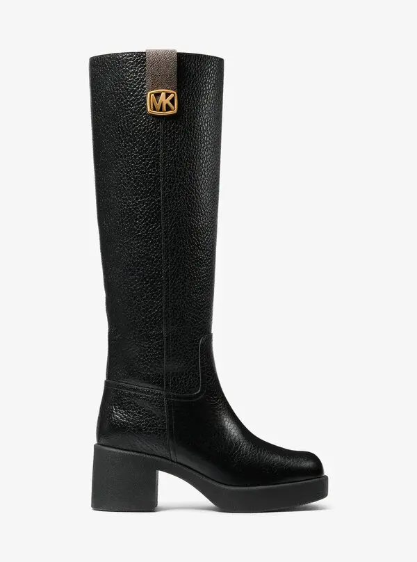Michael Kors Bryant Leather Platform Boot In Size By