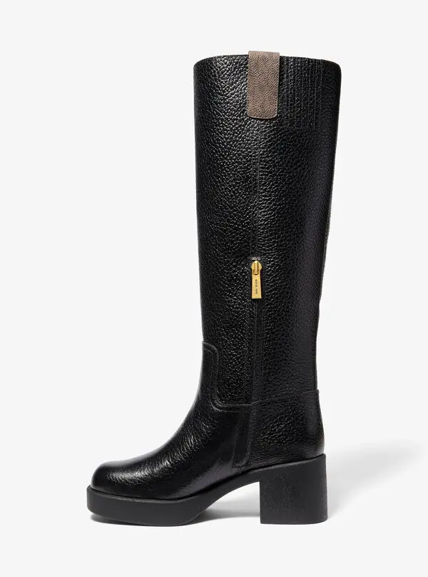 Michael Kors Bryant Leather Platform Boot In Size By